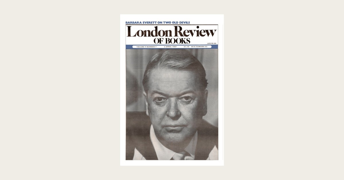 Edmund Leach · Aryan Warlords in their Chariots · LRB 2 April 1987